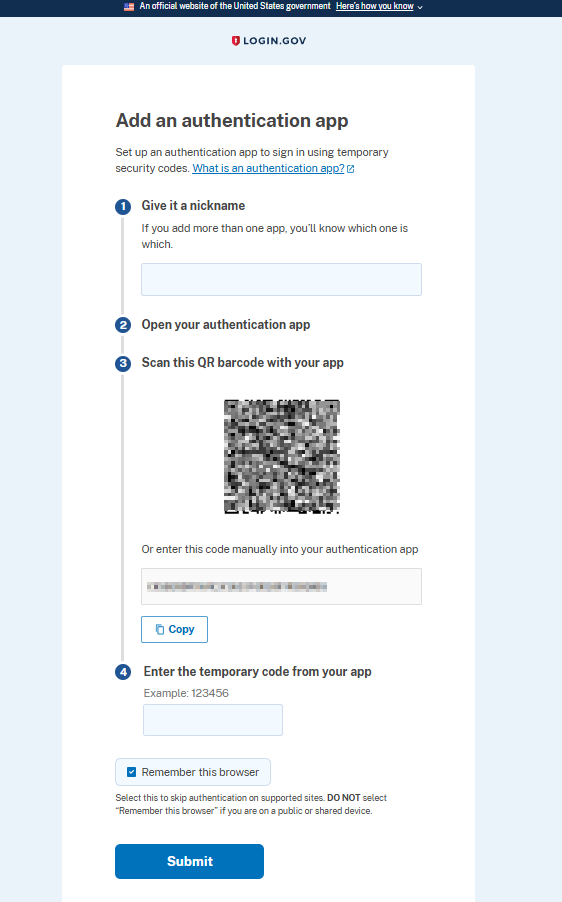 Setting up Multi-Factor Authentication (MFA) on Login.gov – USA Learning